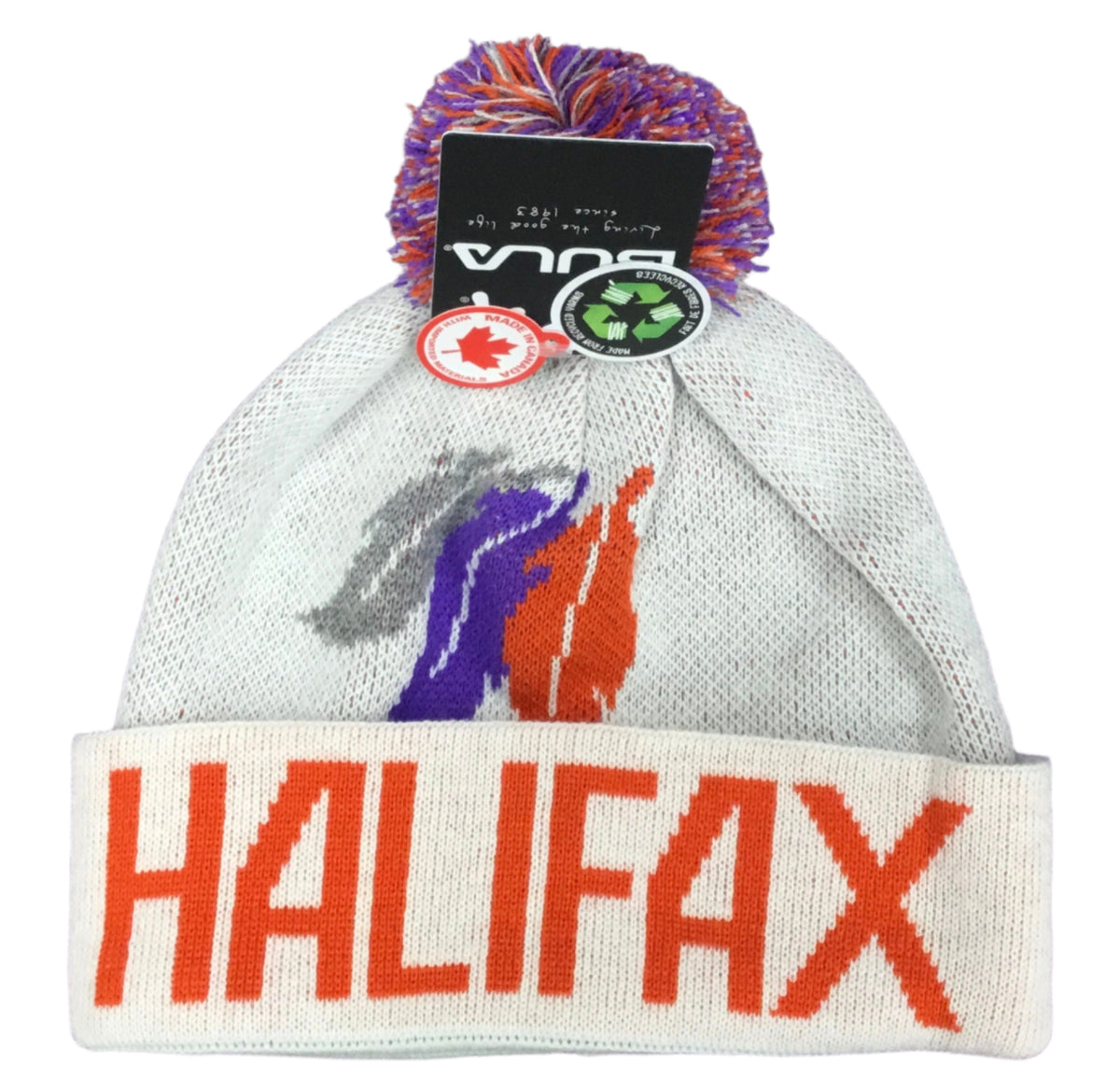 Bula White with Feather Adult/Youth Halifax Toque – Halifax Thunderbirds